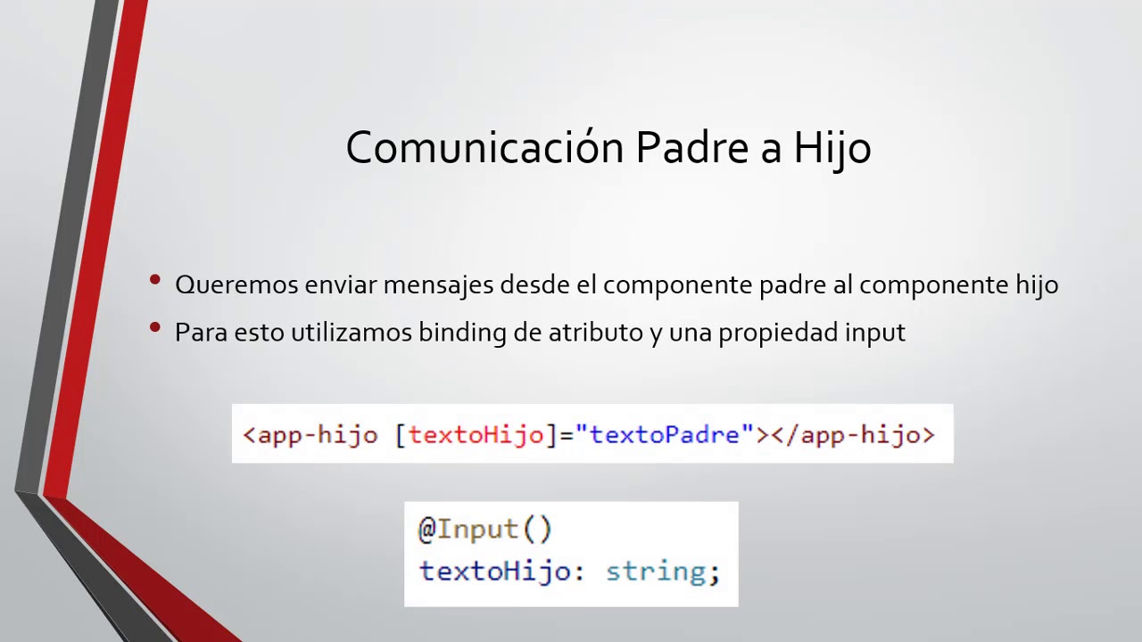 24 Comunicación Entre Componentes Programando En Angular 7 Youtube