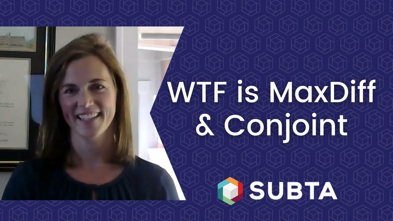 WTF is MaxDiff and ConJoint - YouTube