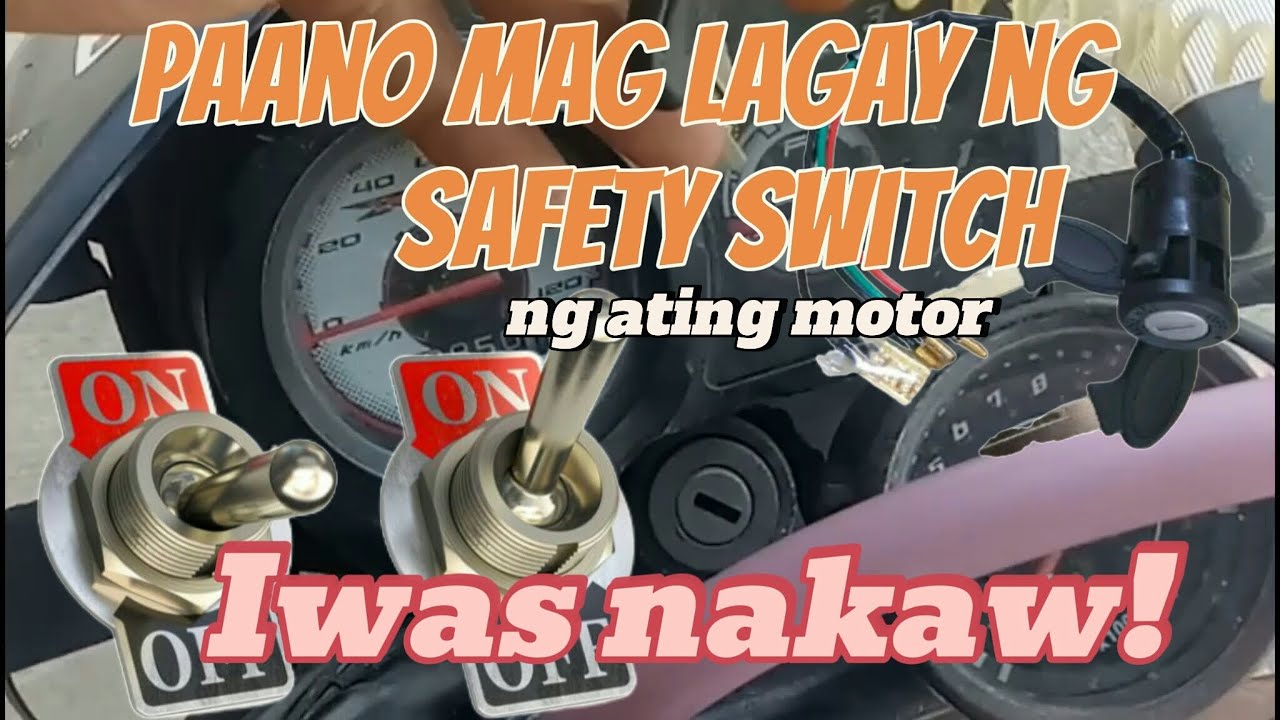 Paano mag lagay ng safety switch sa motor para iwas nakaw..#basic # ...