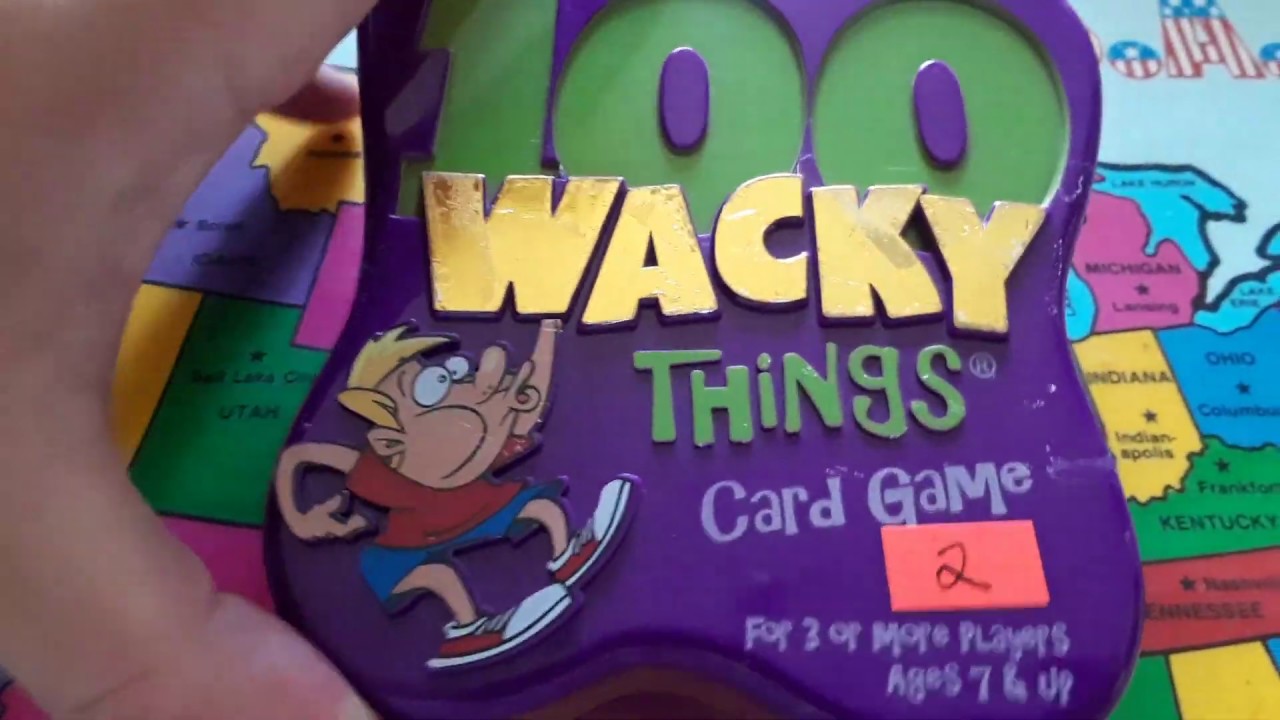 100 wacky things card game - YouTube