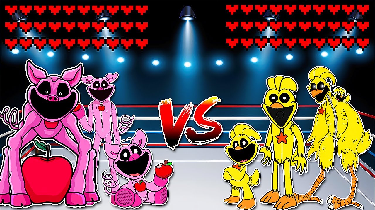 Picky Piggy Monster Evolutions vs Kickin Chicken Monster Evolutions ...