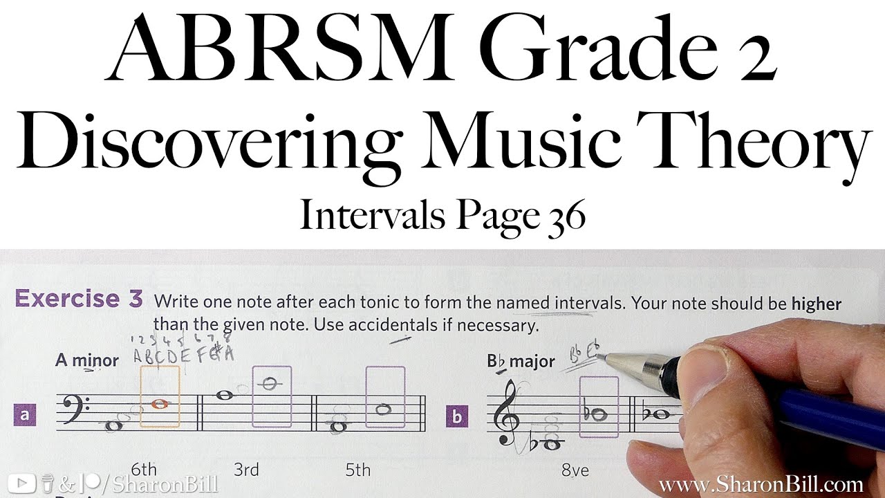 ABRSM Discovering Music Theory Grade 2 Intervals Page 36 with Sharon ...