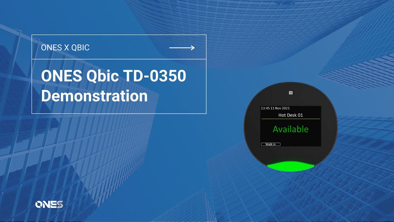 Offision / ONES x Qbic TD 0350 Desk display demonstration - YouTube