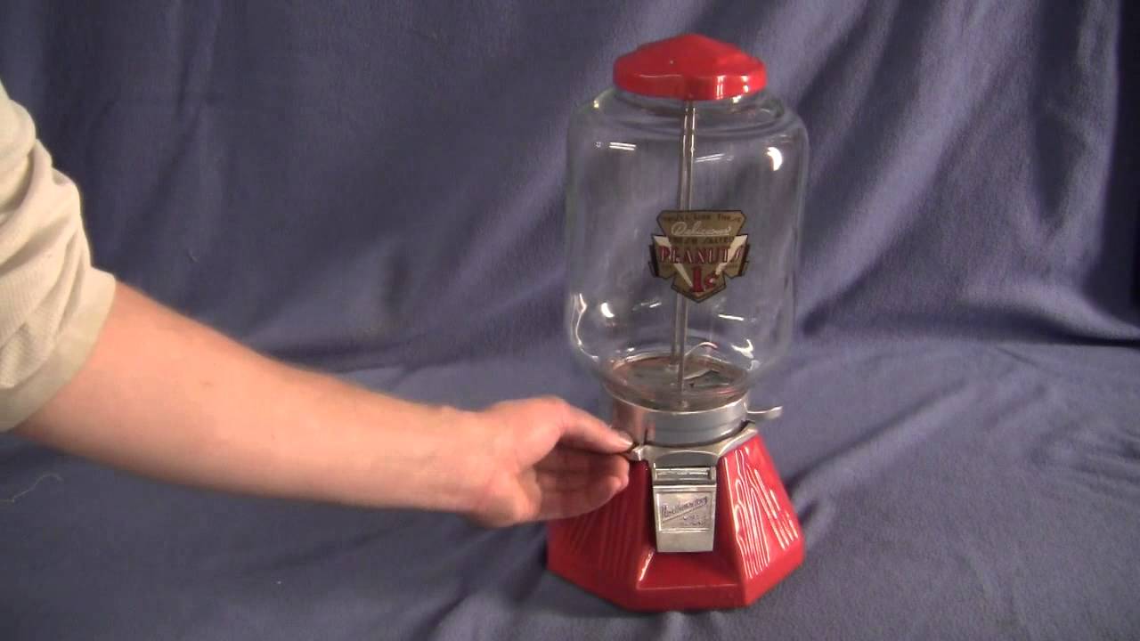 Northwestern 33 gumball and peanut machine - YouTube