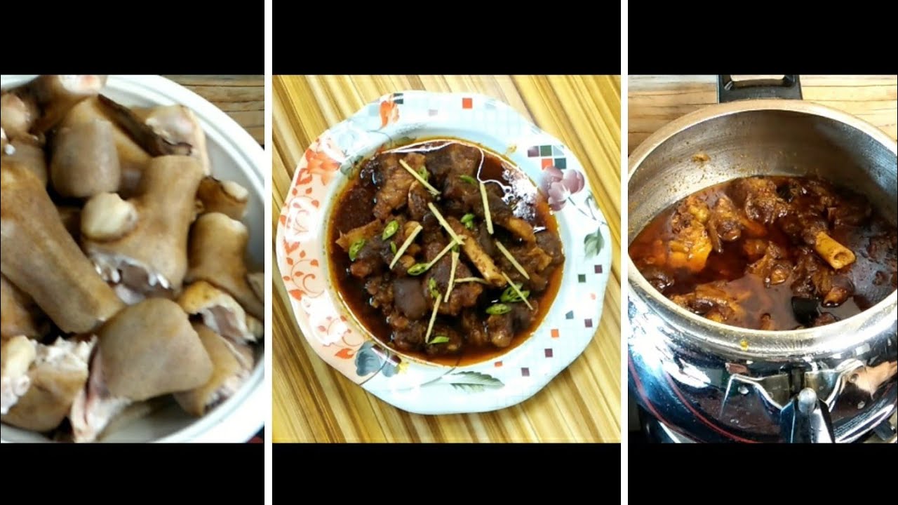 Mutton Paya curry recipe // Muslim style Paya recipe - YouTube