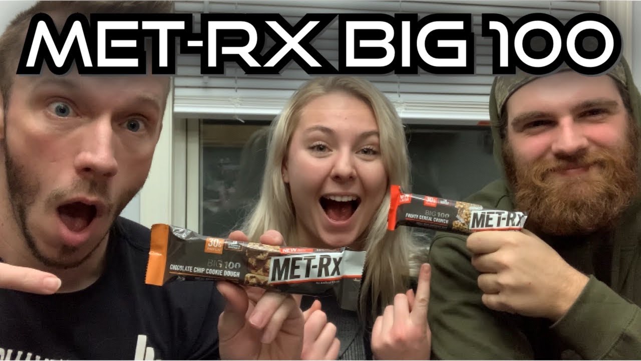 New! Met-Rx Meal Replacement Bar REVIEW | Chocolate Chip Cookie Dough ...