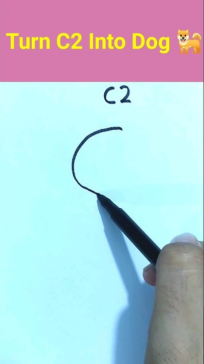 Turn C2 Into Dog 🐕 #viral #trending #art #reels #artoftheday # ...