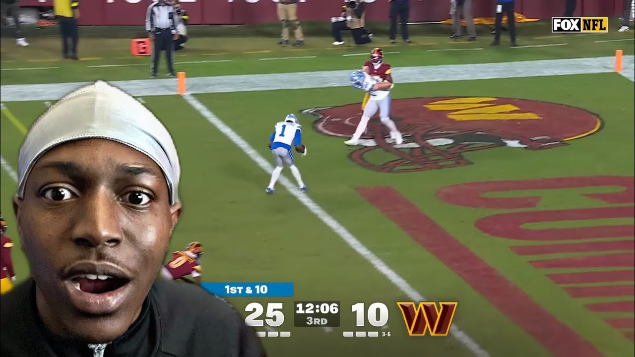 D3AME REACTS TO Detroit Lions vs Washington Commanders Game Highlights ...