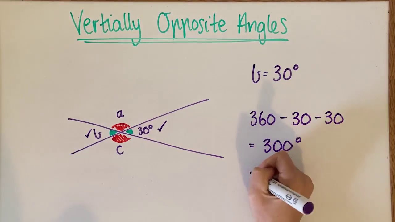 Geometry │ Vertically Opposite Angles - YouTube