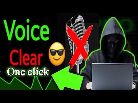 How to clear voice in one click ? - YouTube