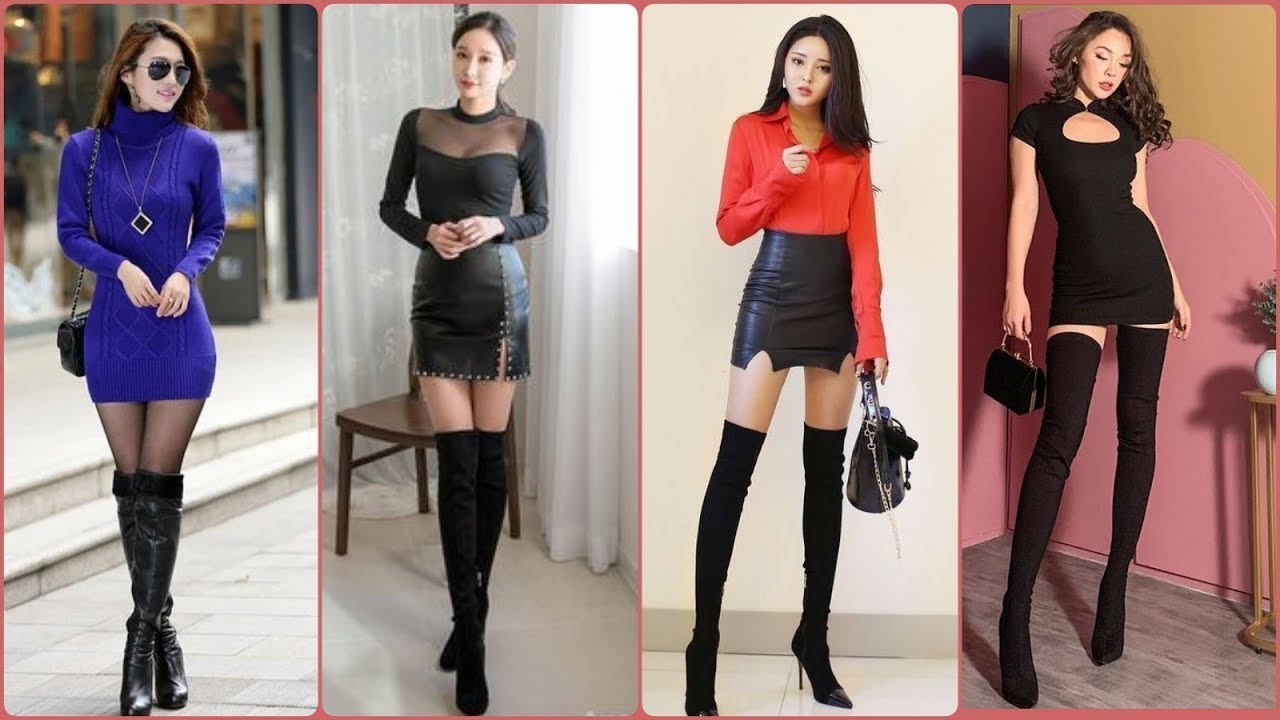 Latest ladies Stylish long leather high heel boots ideas | Latest ...