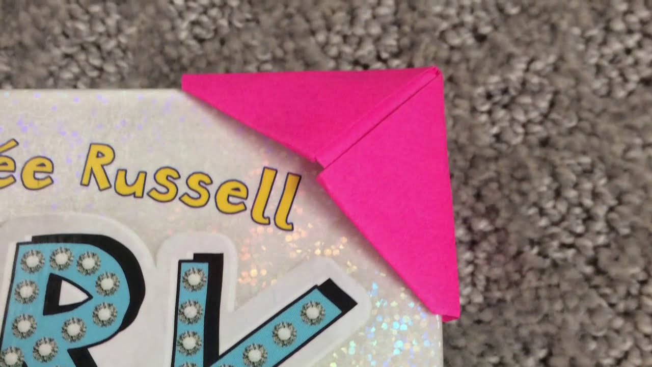how-to-make-a-corner-bookmark-youtube