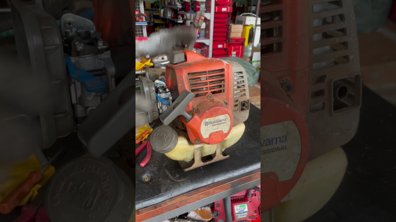 Renew carburetor of brush cutter Husqvarna 531RS #brush cutter #Husqvarna