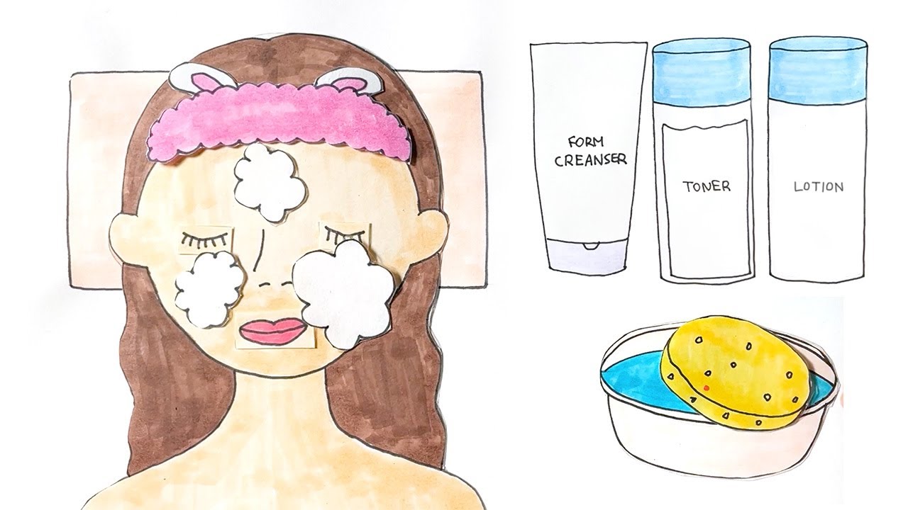 [ Paper DIY ] Skin care paper play tutorial | ASMR | 피부관리 종이놀이 - YouTube