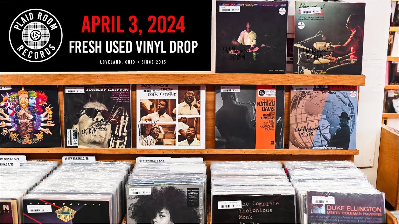 Fresh Used Vinyl Drop - Wednesday, April 3rd - Plaid Room Records - YouTube