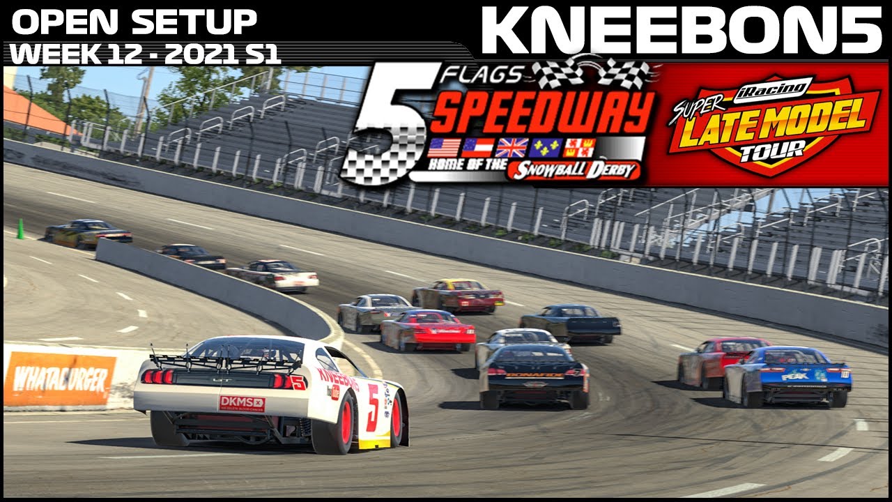 Super Late Model - Five Flags Speedway - iRacing - YouTube