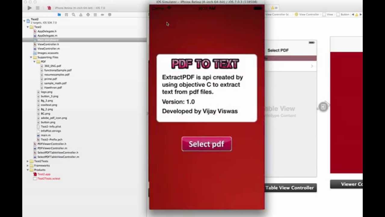 PDF to Text IOS - YouTube