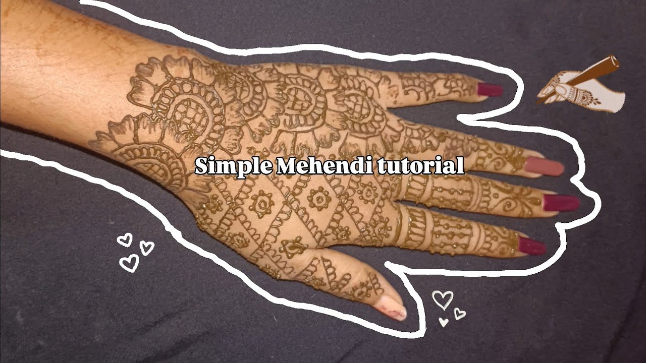 mehendi design tutorial | easy mehendi tutorial | mehendi art | - YouTube