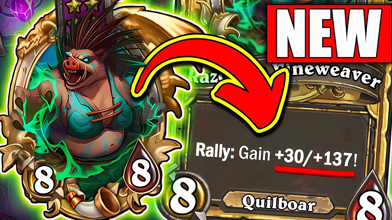 This NEW QuilBoar is OP | Hearthstone Battlegrounds Season 11 - YouTube