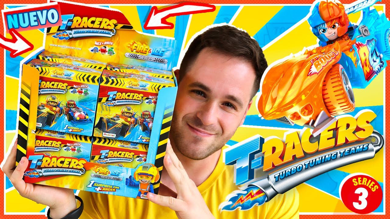 T RACERS Series 3 Fire & Ice TURBO TUNING TEAMS UNBOXING CAJA COMPLETA ...