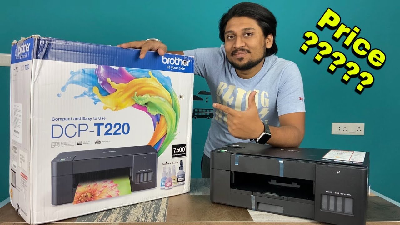 Brother DCP-T220 Printer Unboxing 🔥🔥🔥| Print-Scan-Copy all 3 in1 ...