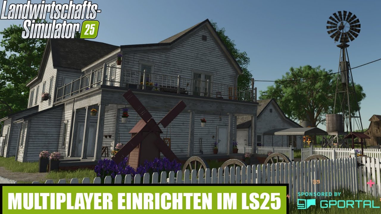 LS25 Multiplayer einrichten GPORTAL | LS25 Tutorials | FARMING SIMULATOR 25 - YouTube