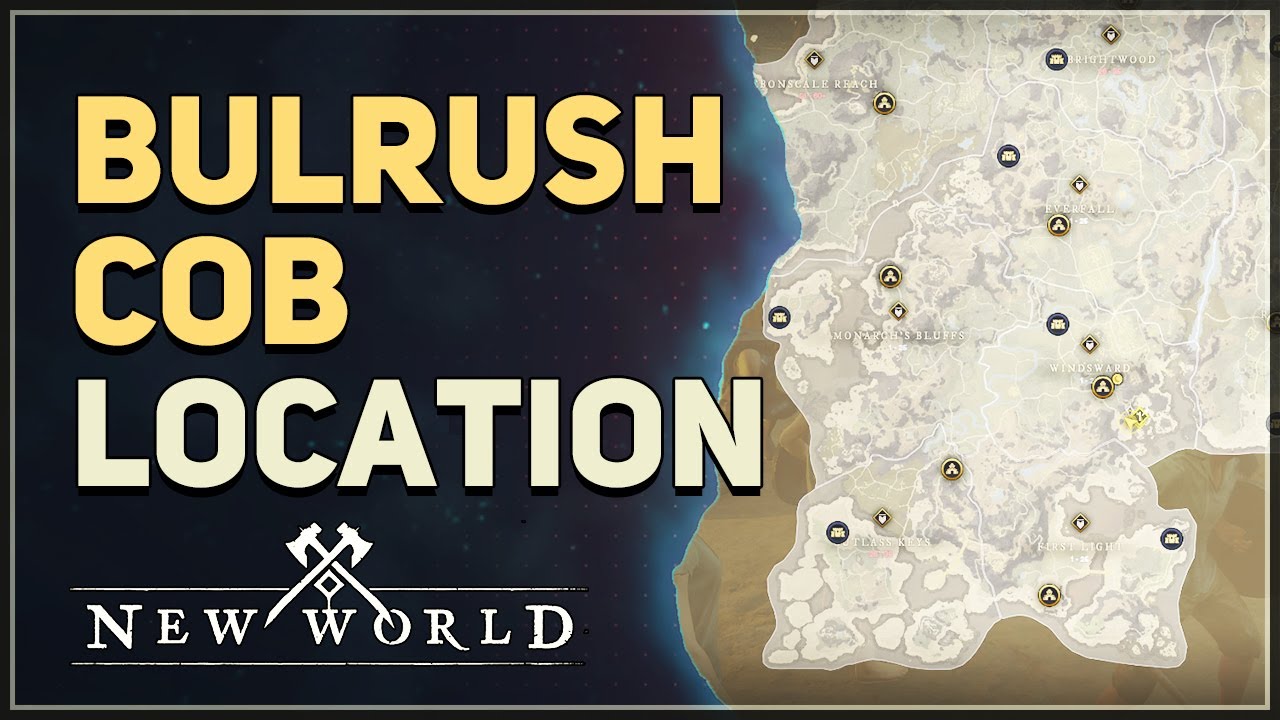 Bulrush Cob Location New World Windsward - YouTube