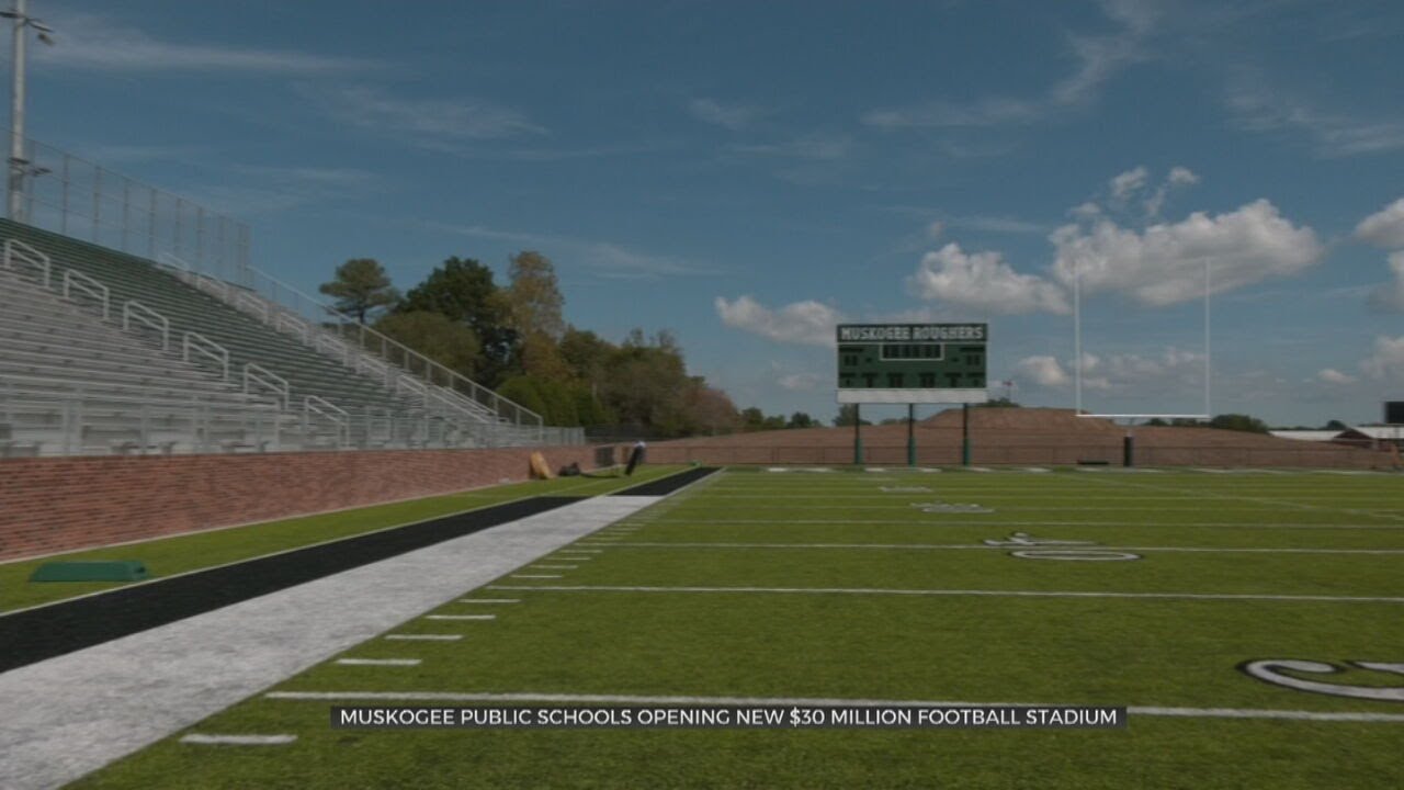 Muskogee Public Schools Opening New $30M Football Stadium - YouTube