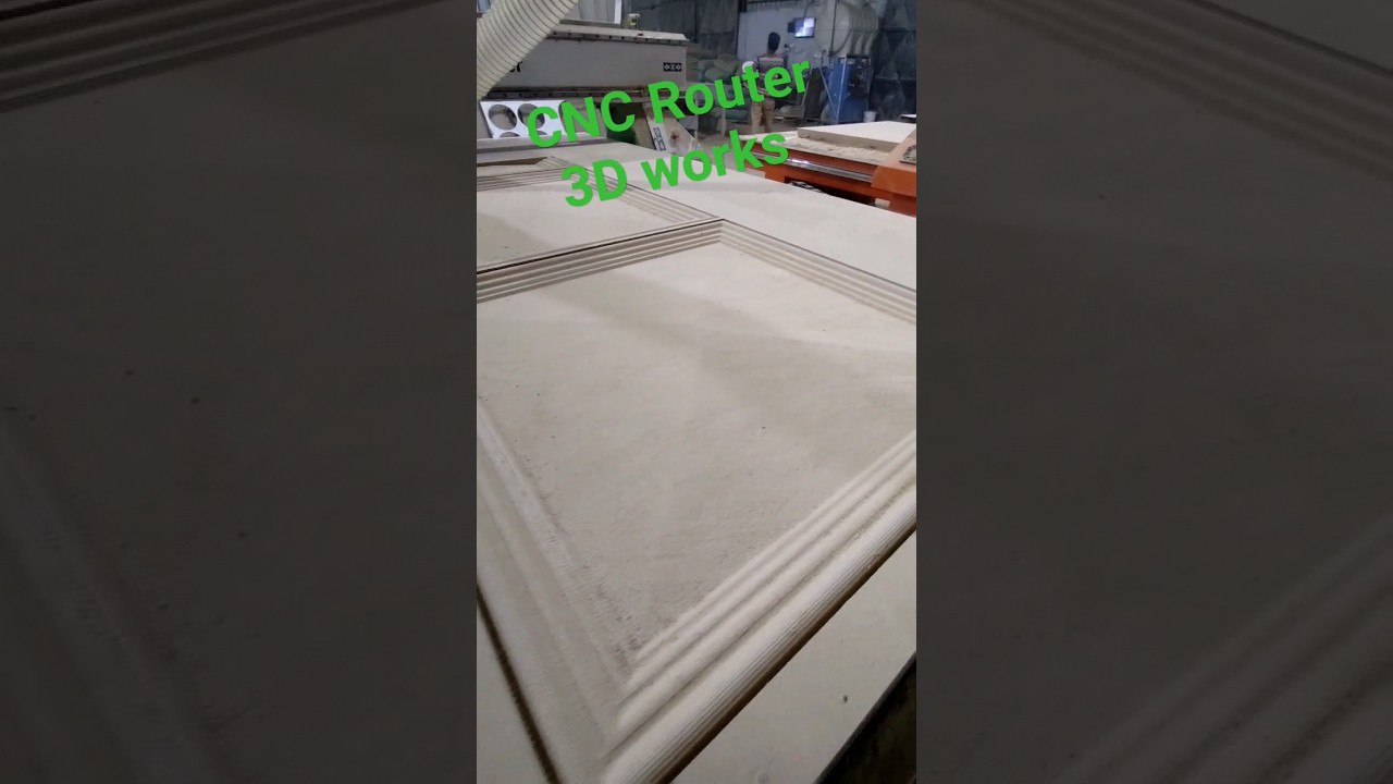CNC Router 3D working - YouTube