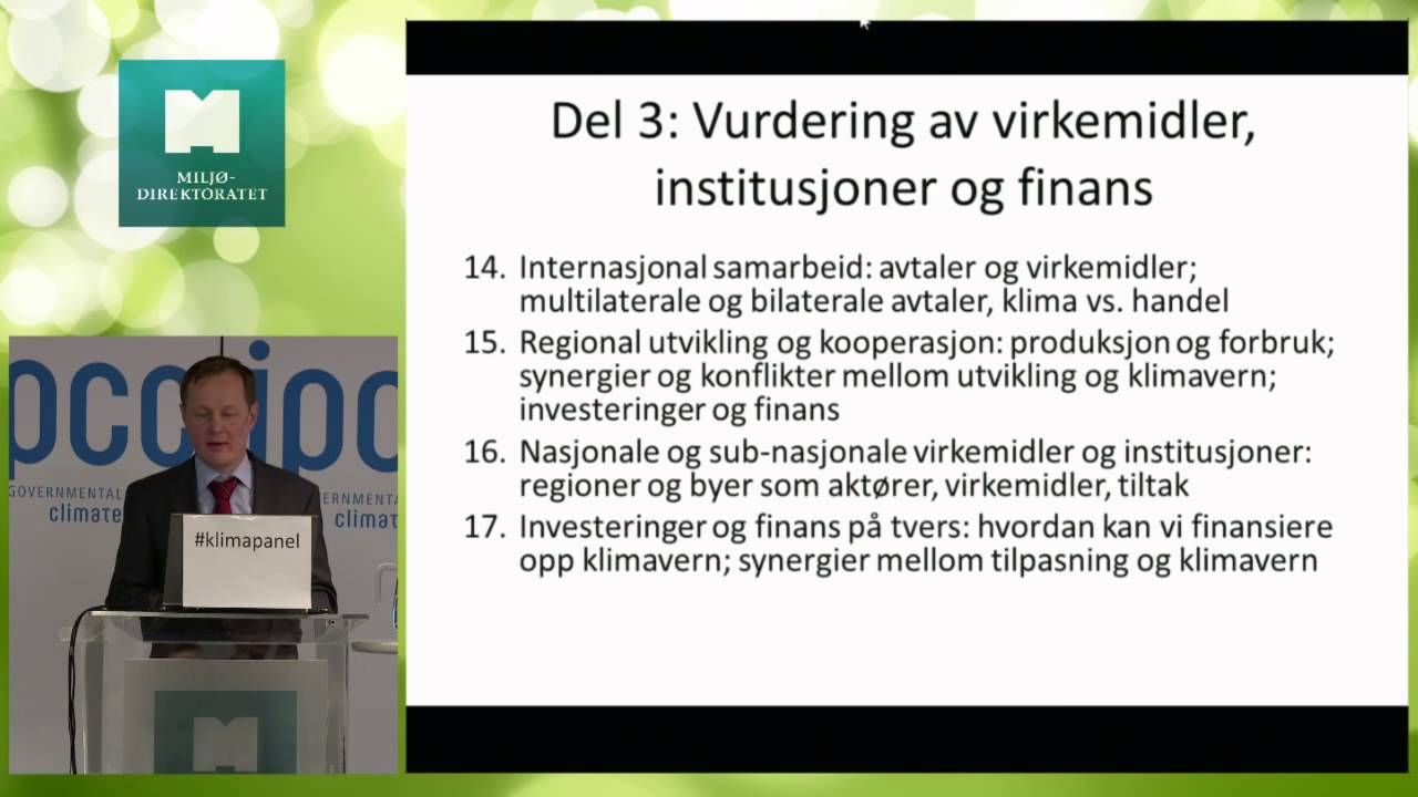 Frokostseminar 7. mars 2014: Delrapport 3 v/ Edgar Hertwich - YouTube