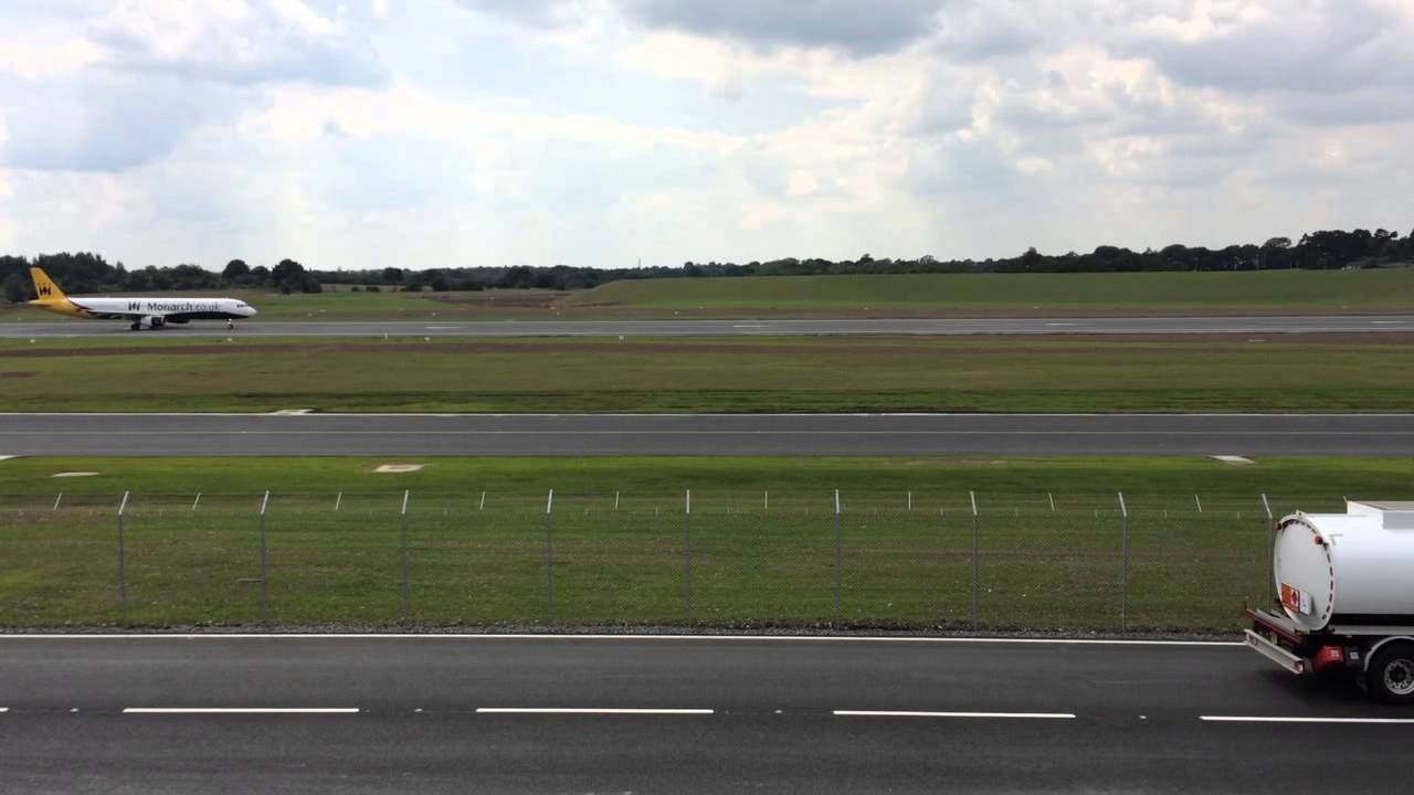 BHX runway extension in action - YouTube