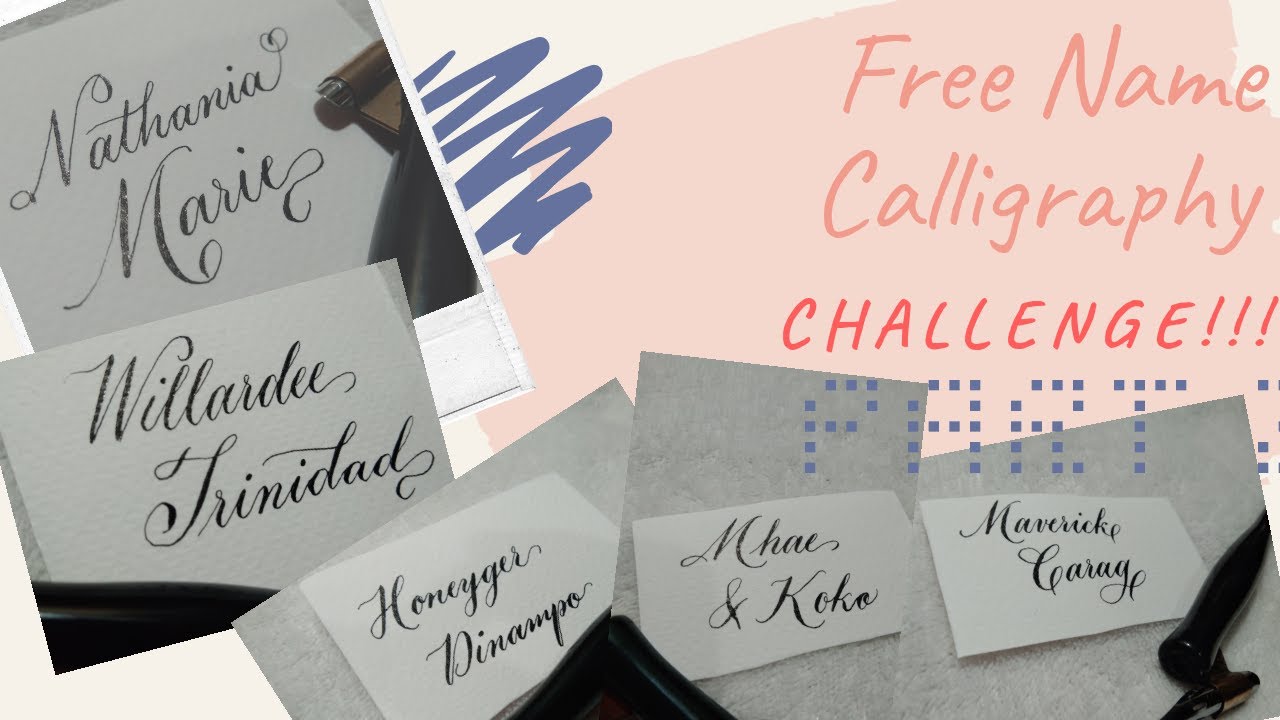 Beautiful Name Calligraphy Part 2 - YouTube