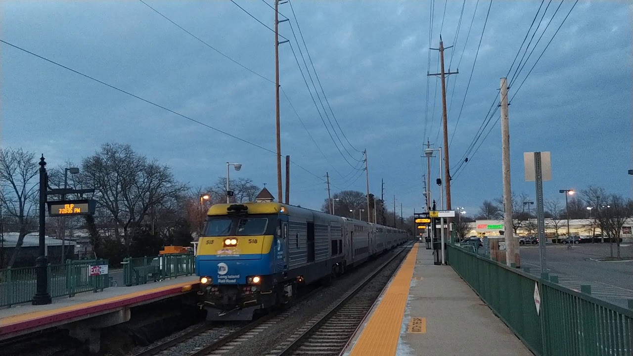 LIRR DM30AC 518 meets DM30AC 515 featuring horn dual shave and a ...