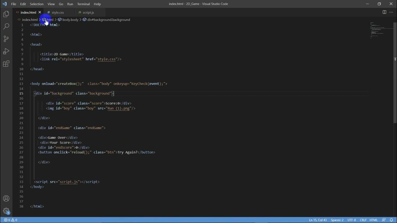 Red Hat Boy 2D Game #css #html #js - YouTube