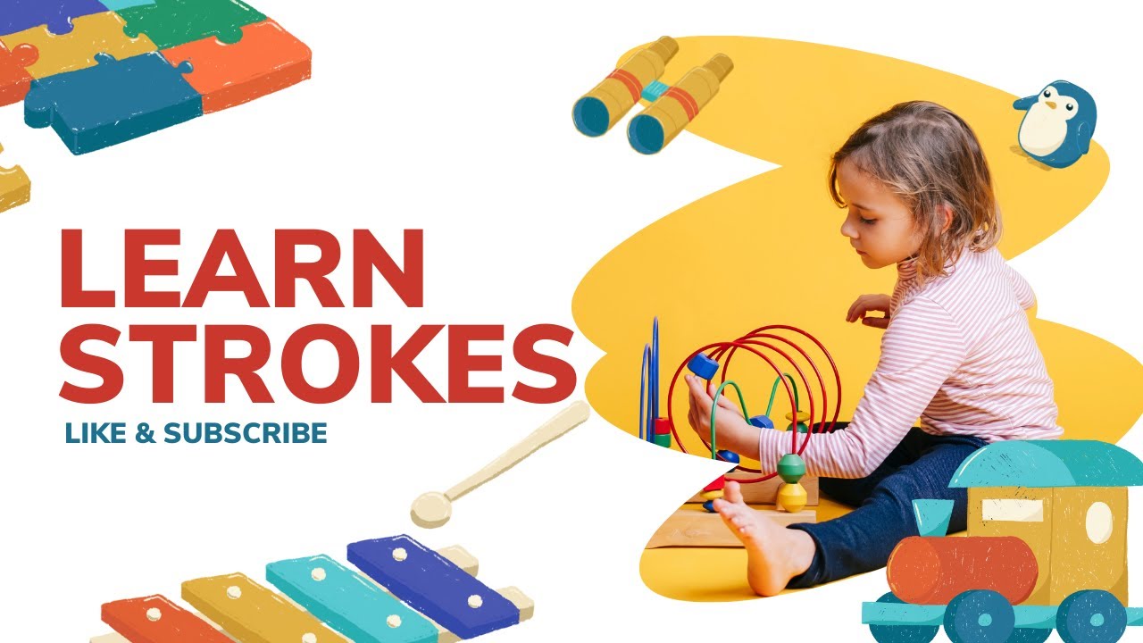 Learn Strokes Line For Kids | How to Write | Cuddle Kids - YouTube