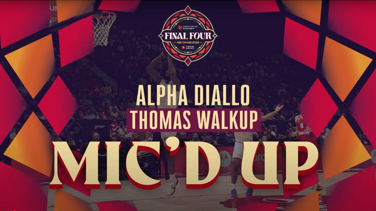 Alpha DIALLO & Thomas WALKUP got MIC'D UP | Monaco - Olympiacos ...