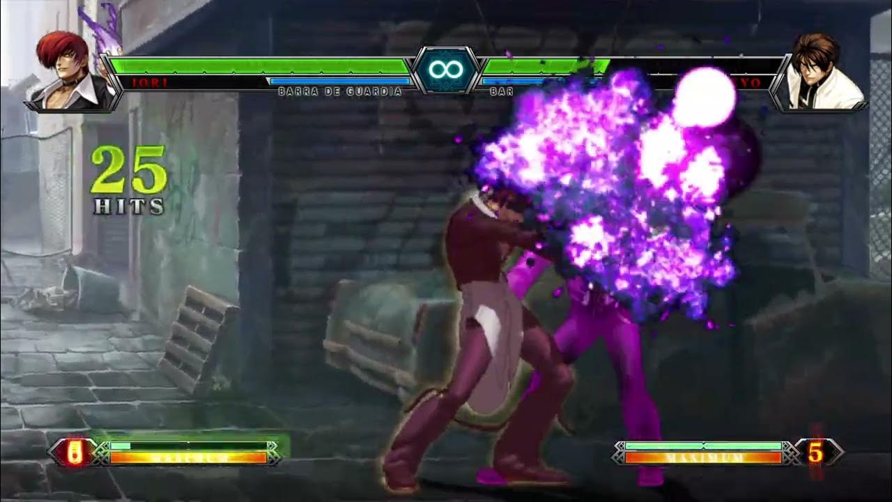 KOF XIII EX Iori Trial Variant Combo - YouTube