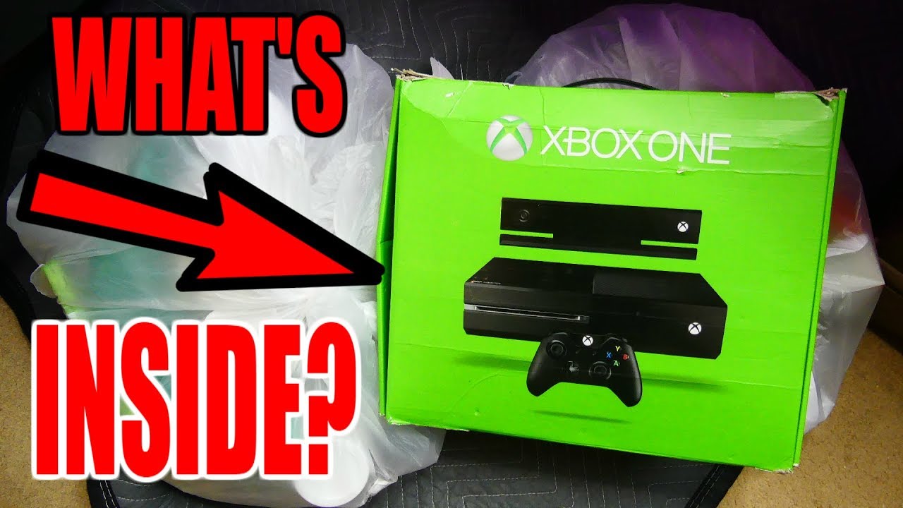 What's Inside This XBOX ONE BOX?!? Gamestop Dumpster Dive Night #818 ...