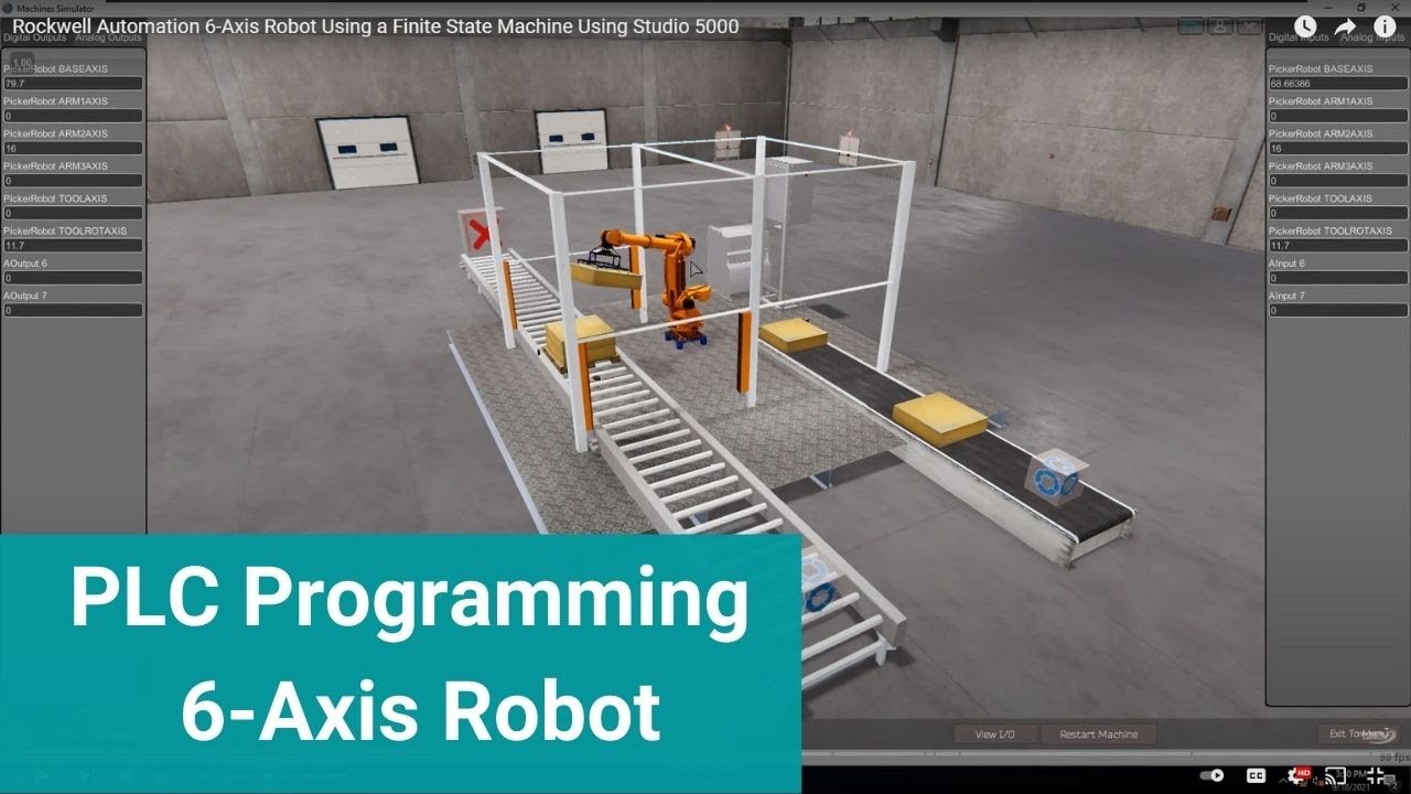 Rockwell Automation 6-Axis Robot Using a Finite State Machine Using ...
