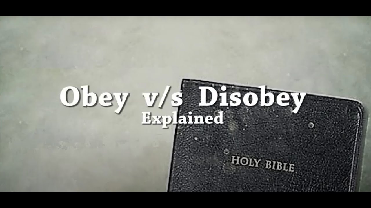 Obey vs Disobey Explained in Indian Sign Language - YouTube