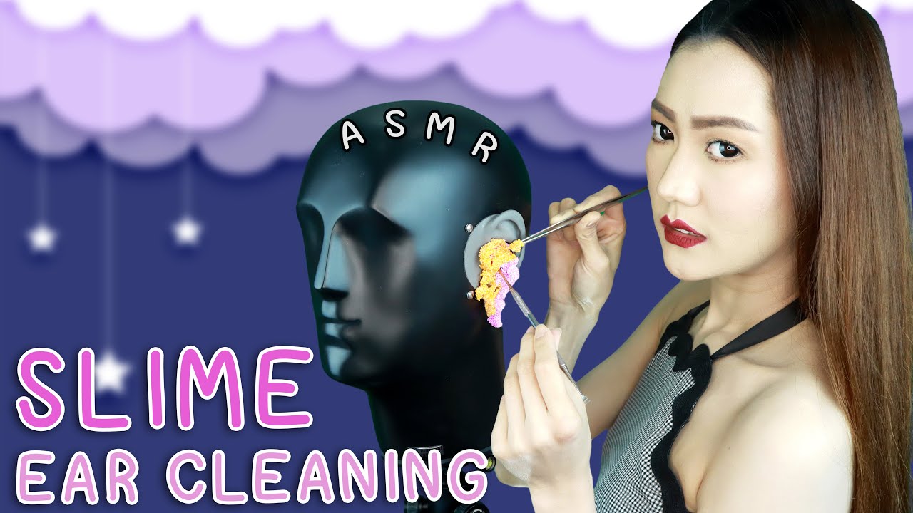 ASMR ไทย สไลม์ แคะหู นวดหู 👻 ASMR SLIME IN YOUR EARS Binaural [No ...