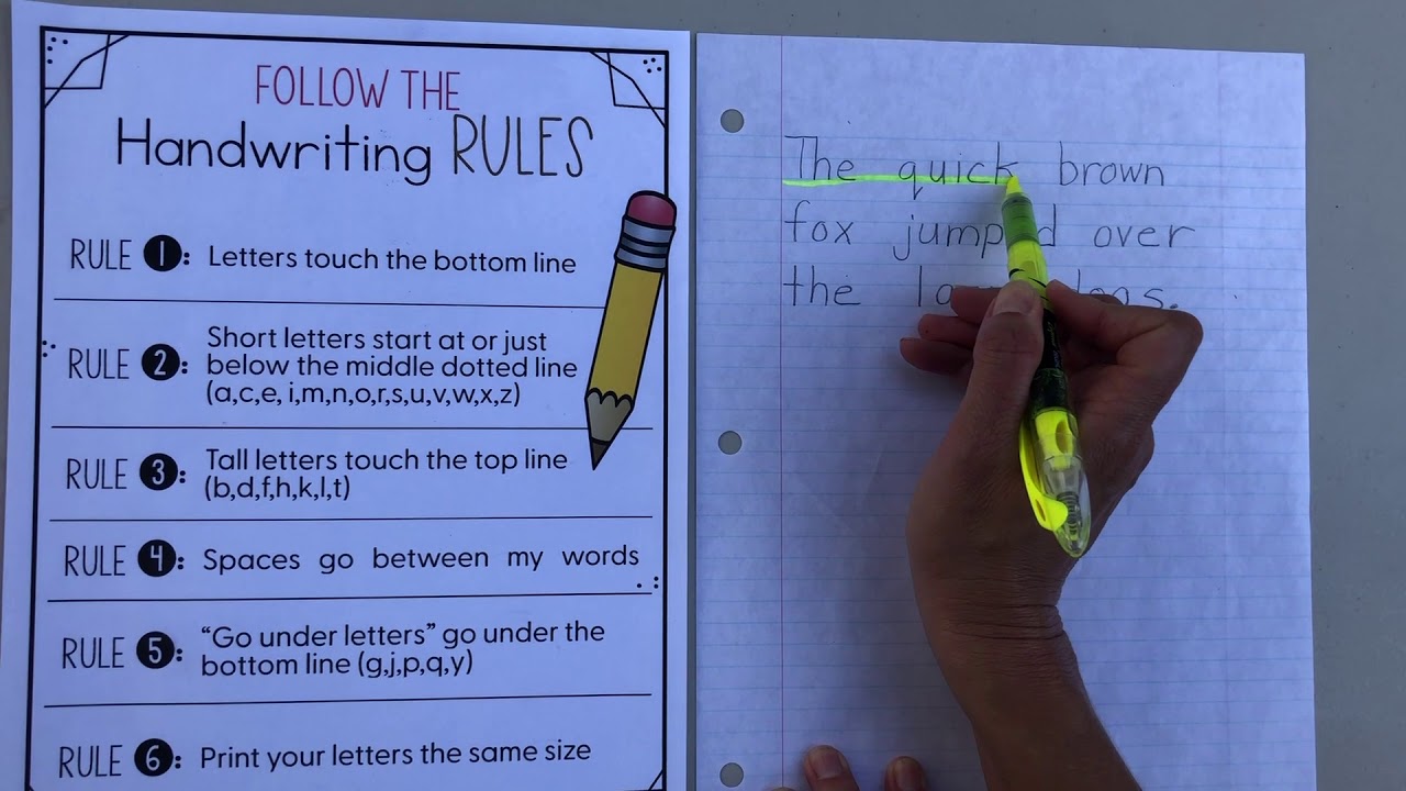writing legibly - YouTube