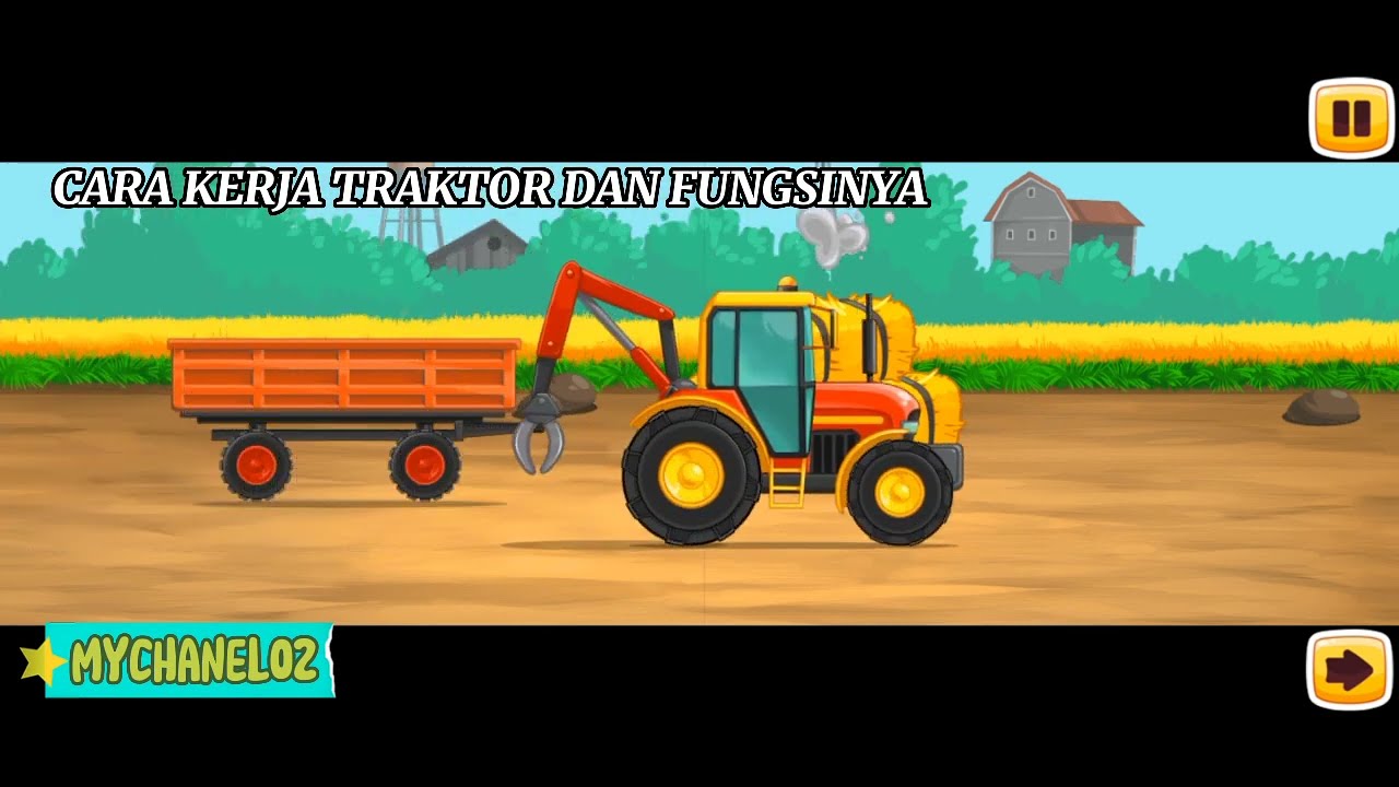 PERMAINAN ANAK PELAJARI KONTRUKSI TRAKTOR||GOKIDS INDONESIA #gokids # ...