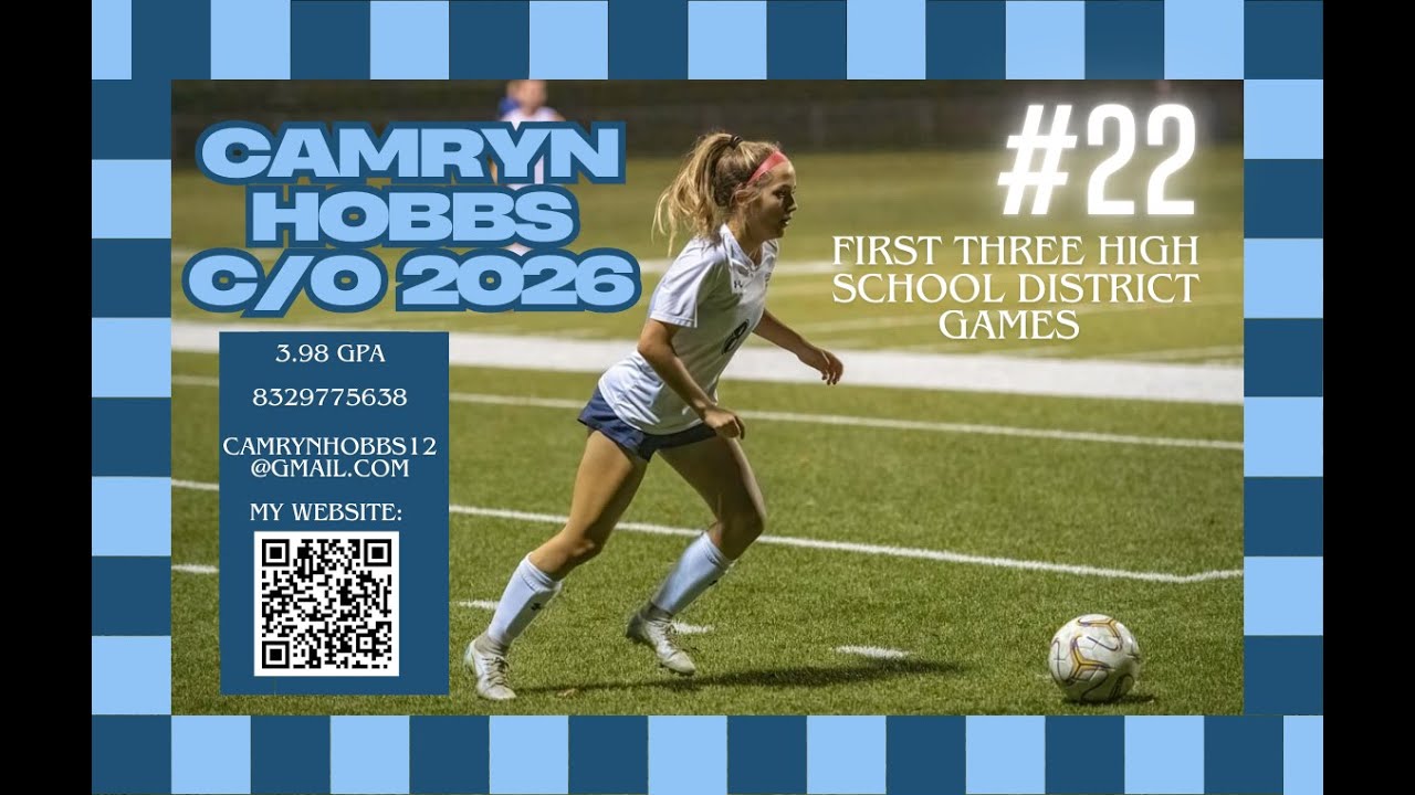 Camryn Hobbs- Class of 2026 - right back and center back #22 - YouTube