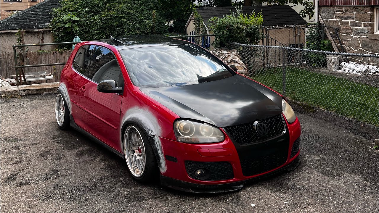 3PC Wheels On The Stanced Widebody GTI + GAT PREP - YouTube