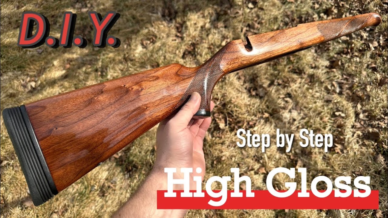 How to Refinish a rifle stock - YouTube