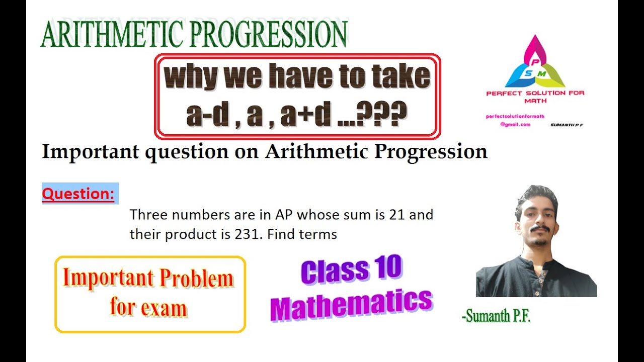Important question on Arithmetic Progression class 10 | Why we have to ...