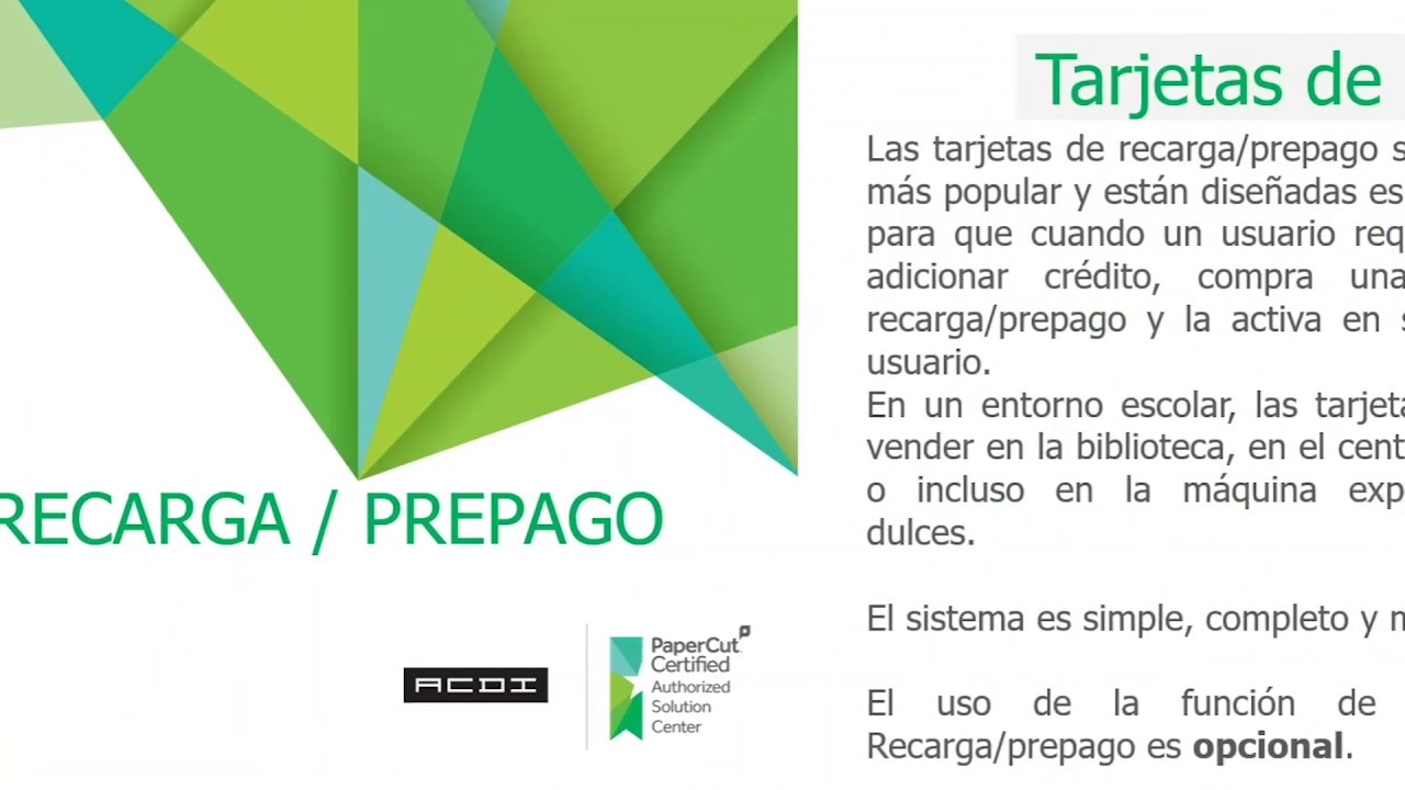 Tarjetas de Recarga - Prepago - YouTube