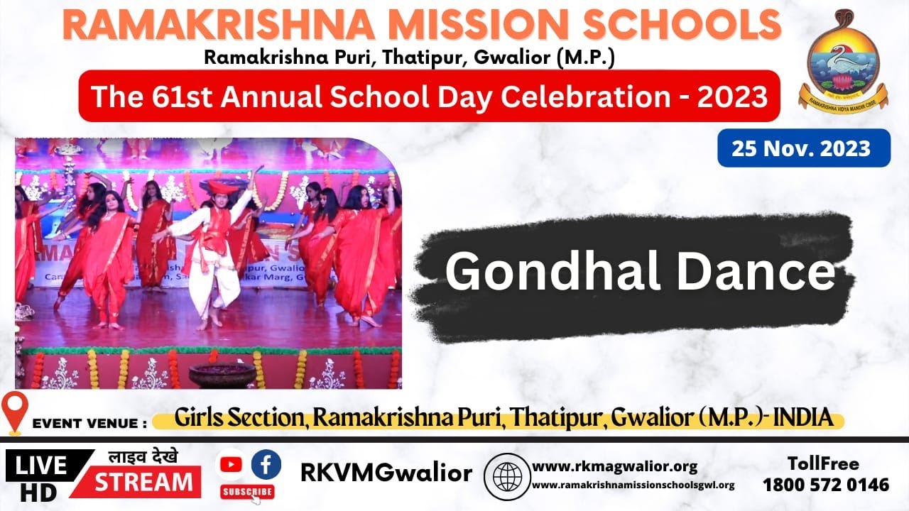 Gondhal Dance || The 61st Annual School Day Celebration - 2023 ...