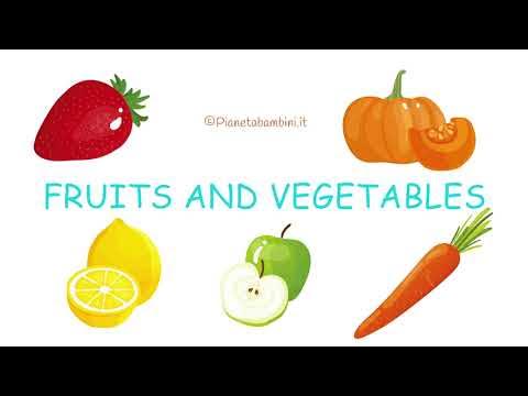 Frutta e Verdura in Inglese - Fruits and Vegetables in English - YouTube